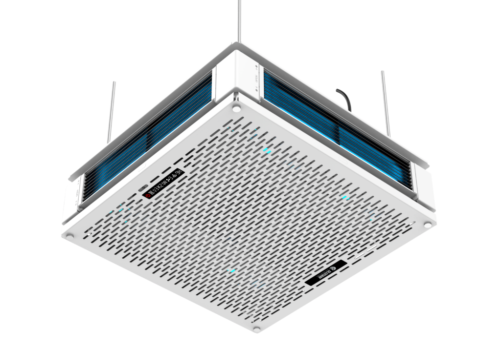UVC 2x2 Upper Air Ceiling Mount - Blue Halo Lighting