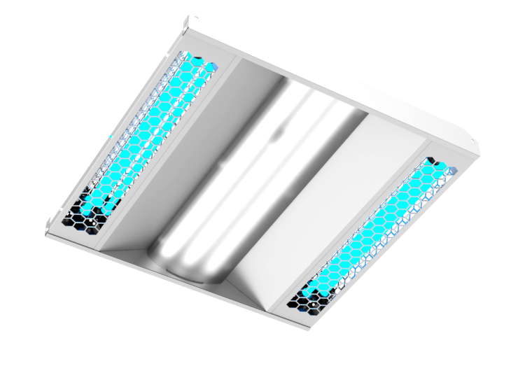 2x2 Direct | Indirect Troffer - Blue Halo Lighting